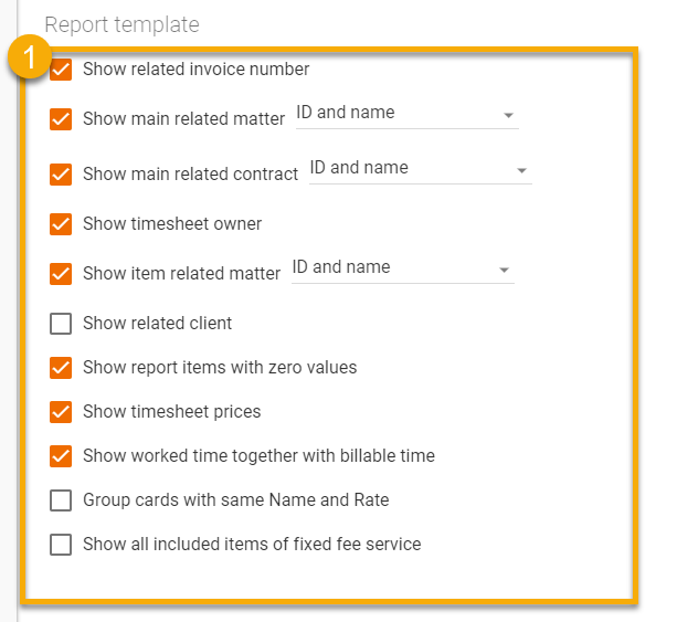How to set Default Invoice/Report Template Settings?